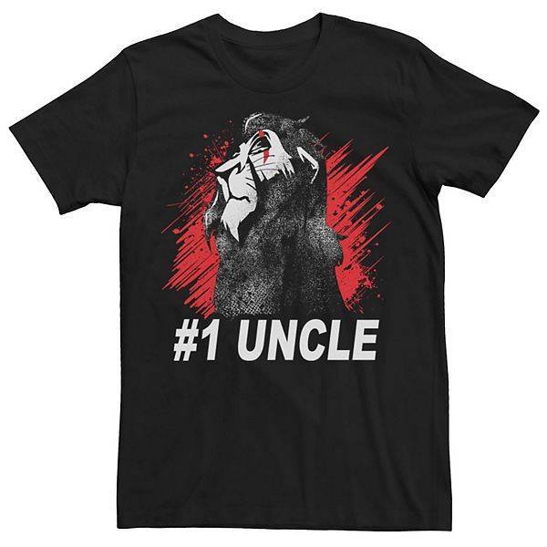 Disney's Villains Scar Men's #1 Uncle Poster Graphic Tee