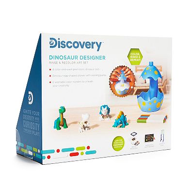 Discovery Dinosaur Designer Rinse & Recolor Art Set