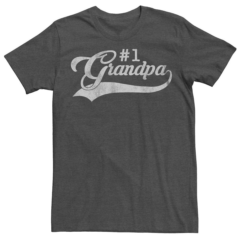 Big & Tall Number One Grandpa Graphic Tee