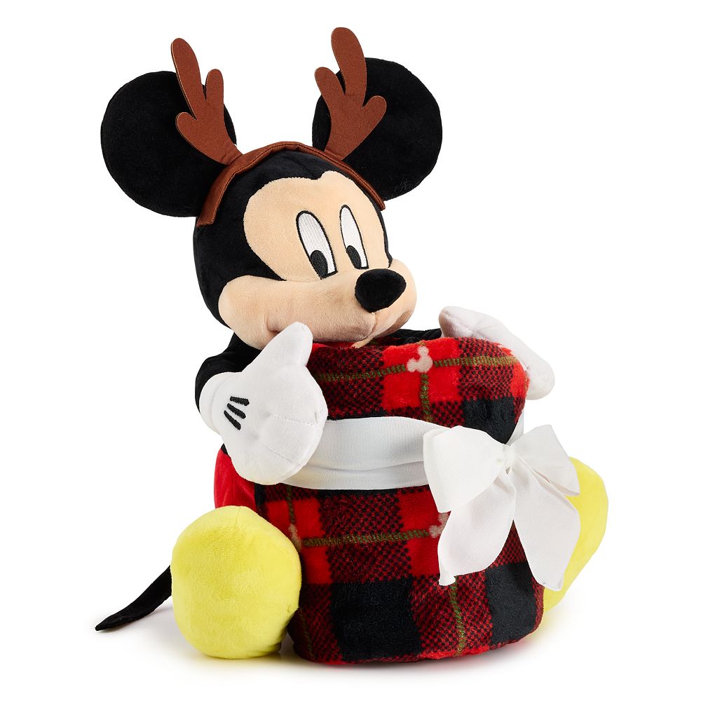 Disney's Mickey Mouse Holiday Pillow Buddy & Throw Blanket by The Big One®