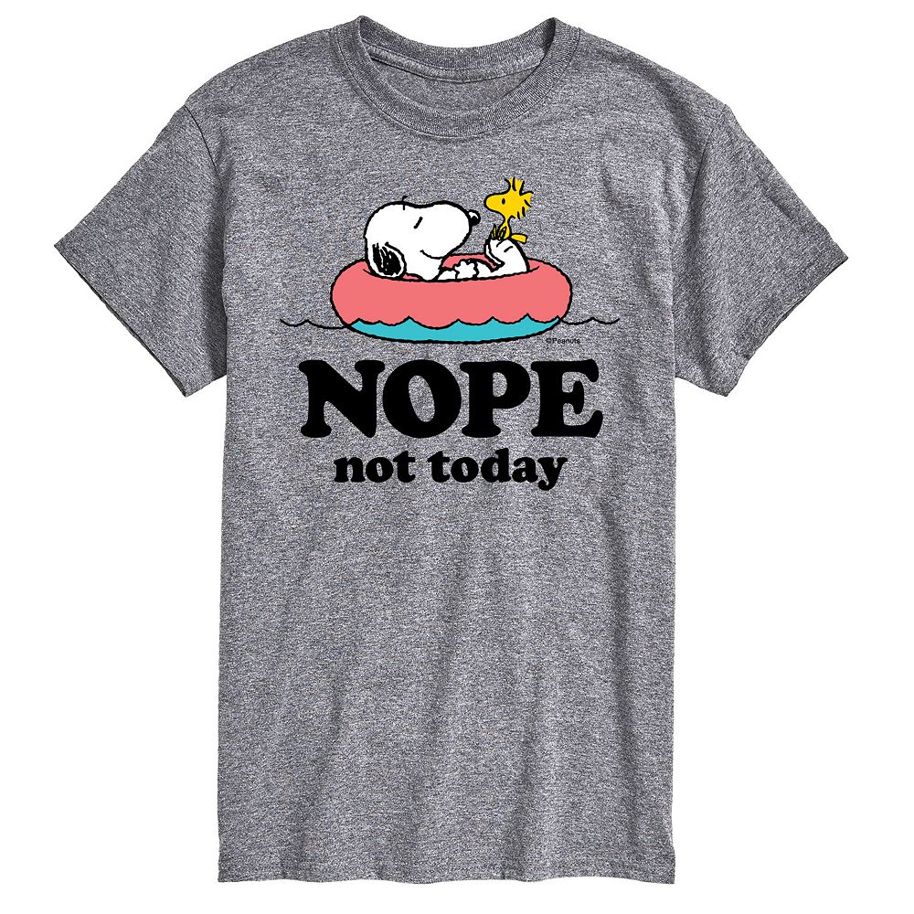 Men's Peanuts Snoopy Nope Not Today Graphic Tee