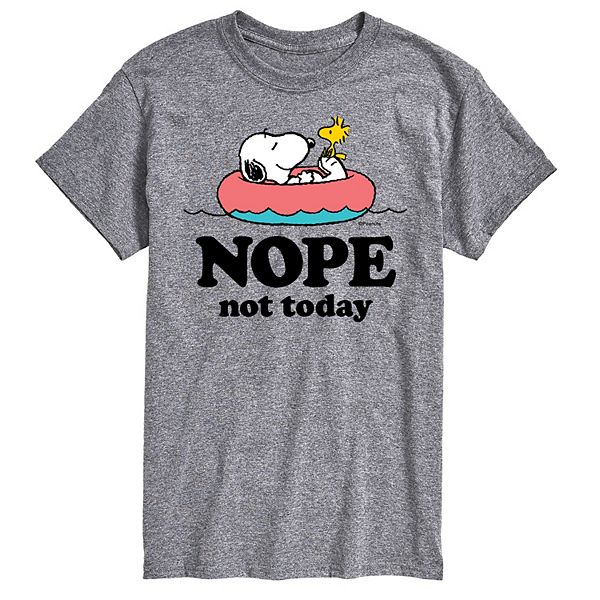 Men's Peanuts Snoopy Nope Not Today Graphic Tee Men's Peanuts Snoopy Nope Not Today Graphic Tee