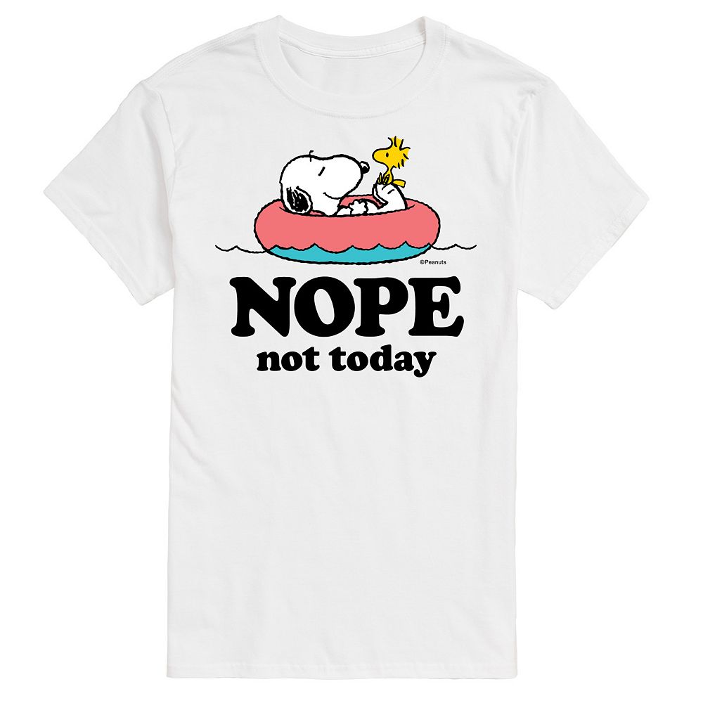 Men's Peanuts Snoopy Nope Not Today Graphic Tee