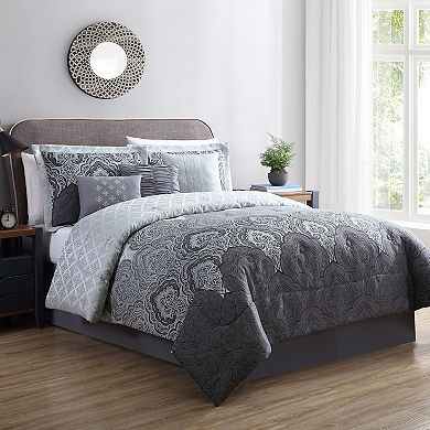 VCNY Home Mint Jacquard Comforter Set