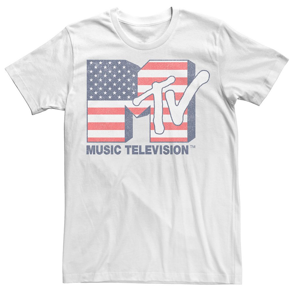 Men's MTV USA Flag Logo Graphic Tee