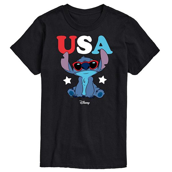 Disney's Lilo & Stitch Big & Tall USA Sunglass Graphic Tee