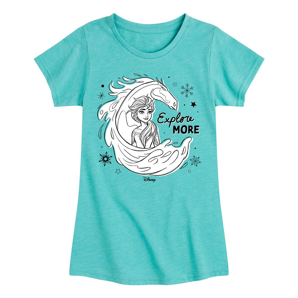 Disney's Frozen Elsa & Nokk Girls 7-16 Explore More Graphic Tee