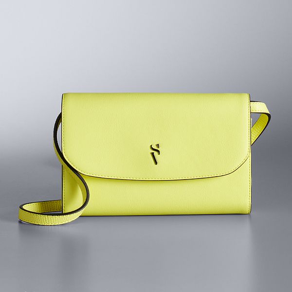 Simply Vera Vera Wang Signature Envelope Crossbody Bag