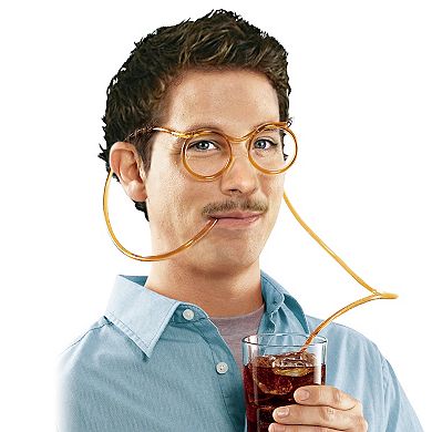 Samsonico Original Fun Eyeglasses Drinking Straw