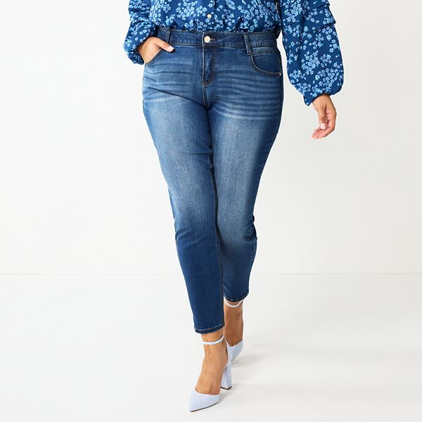 Plus Size DRAPER JAMES RSVP™ Mid-Rise Skinny Jeans