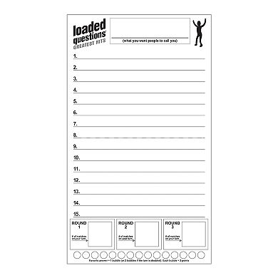 Loaded Questions Greatest Hits Party Game by All Things Equal