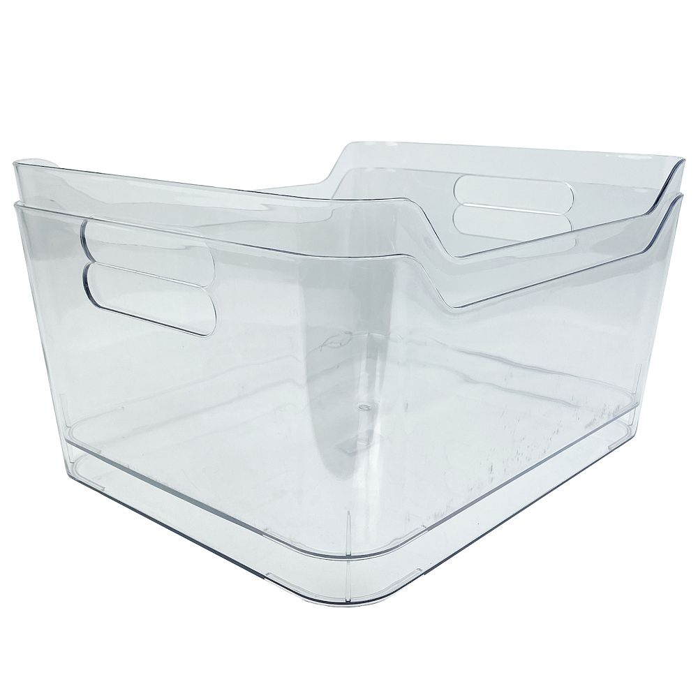 Belle Maison 2-pc. Large Clear Plastic Organizer Bin Set