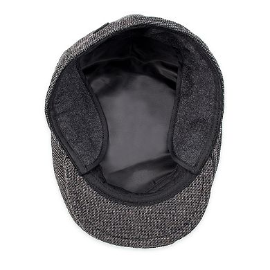 Men's Dockers® Wool Blend Flat Top Ivy Cap with Ear Flaps