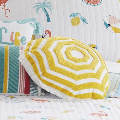 Levtex Home Summertime Umbrella Top Round Throw Pillow