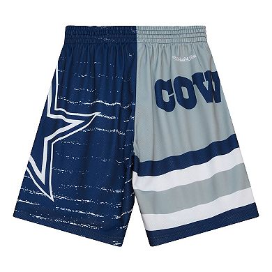 Men's Mitchell & Ness Gray Dallas Cowboys Jumbotron 3.0 Shorts