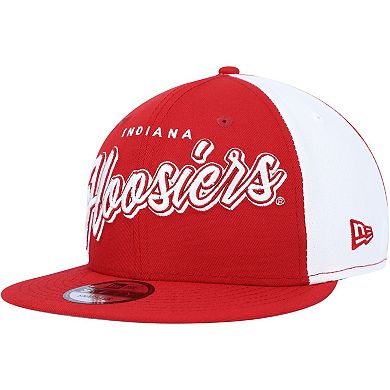 Men's New Era Crimson Indiana Hoosiers Outright 9FIFTY Snapback Hat