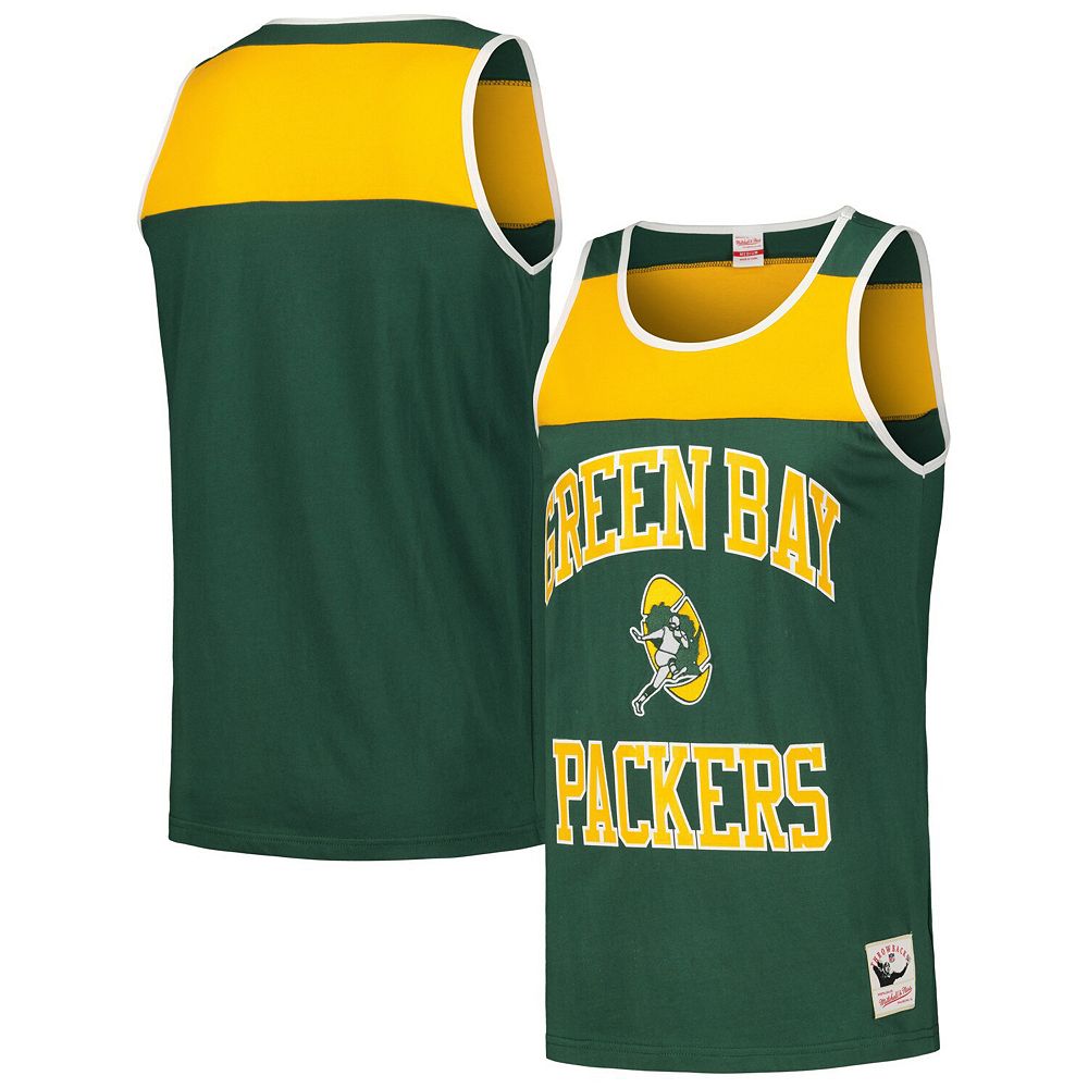 Men's Mitchell & Ness Green/Gold Green Bay Packers Heritage Colorblock ...