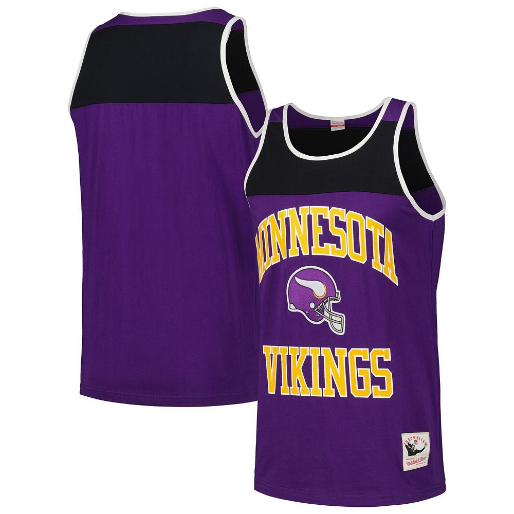 Men's Mitchell & Ness Purple/Black Minnesota Vikings Heritage ...