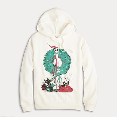 Juniors' Jack Skellington Santa Graphic Hoodie
