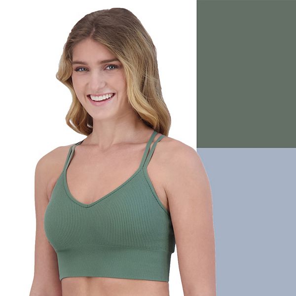 Juniors' SO® 2-Pack Lightly Lined Strappy Seamless Bralette Set SO51-038P2