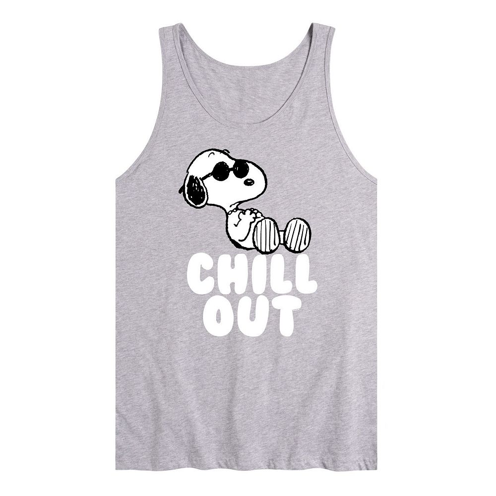 Men's Peanuts Snoopy Chill Out Graphic Tank Top