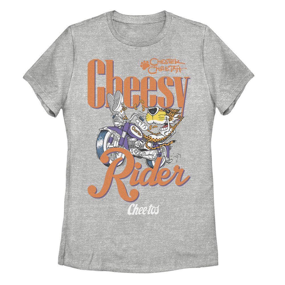 Juniors' Chester Cheetos Cheesy Rider Graphic Tee