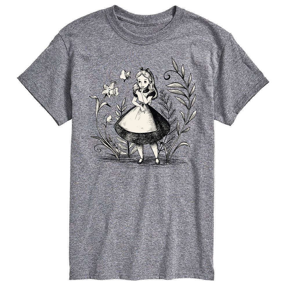 Disney's Alice in Wonderland Big & Tall Alice Sketch Graphic Tee