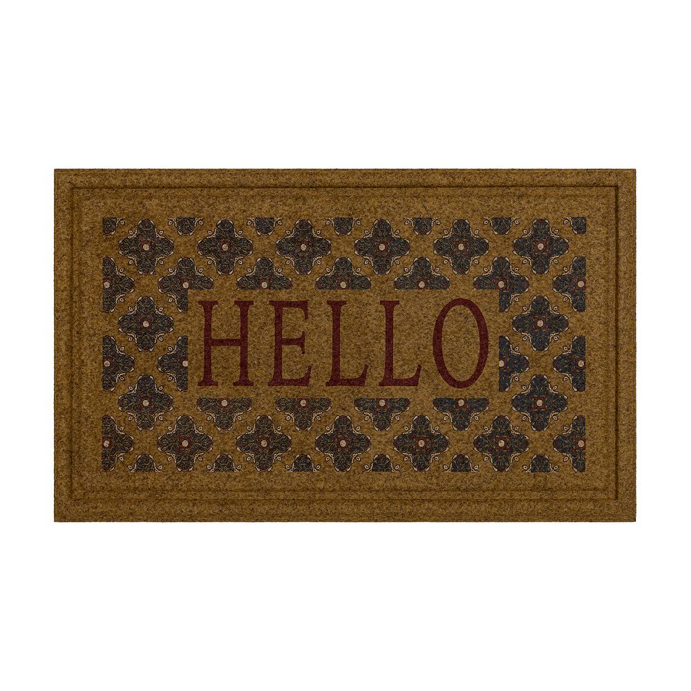 Sonoma Goods For Life® Hello Border 18" x 30" All Weather Doormat
