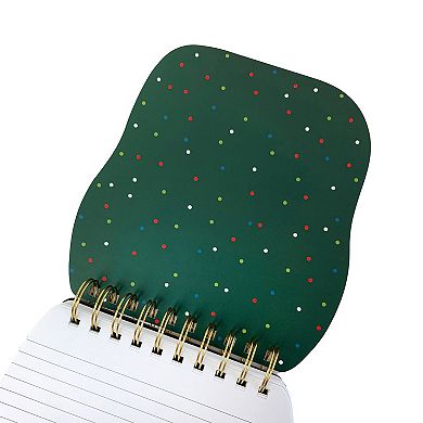 Punch Studio Wreath Dog Spiral Top Notebook