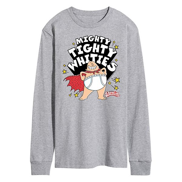 Men's Captain Underpants Tighty Whities Long Sleeve Graphic Tee