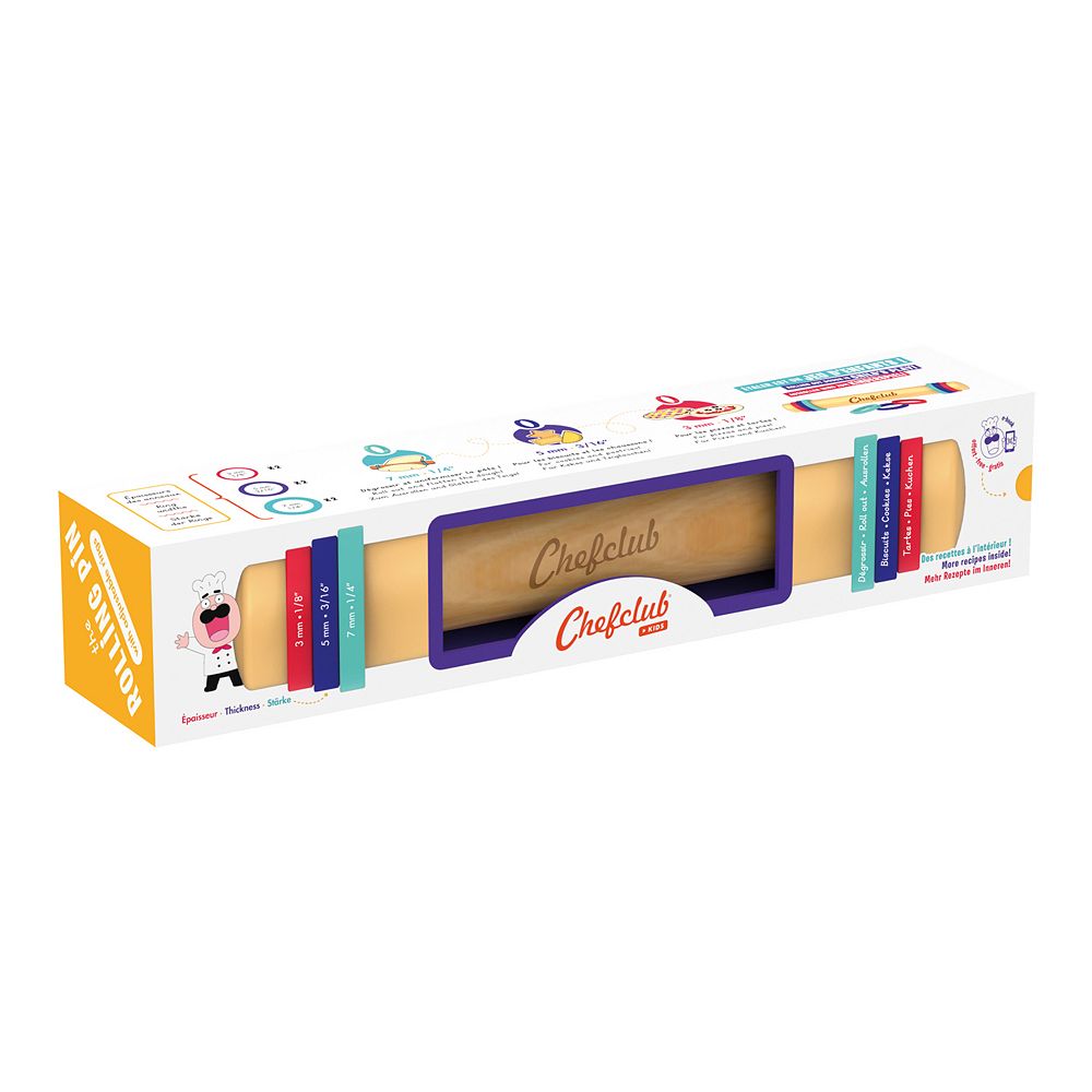 Chefclub Kids Adjustable Wooden Rolling Pin
