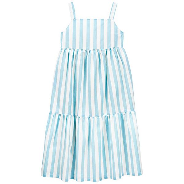 Girls 4-12 Carter's Striped Midi Tiered Dress