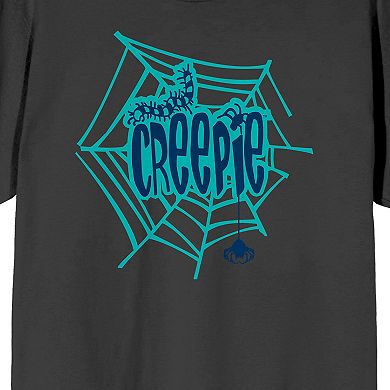 Men's Growing Up Creepie "Creepie" Spider Web Graphic Tee