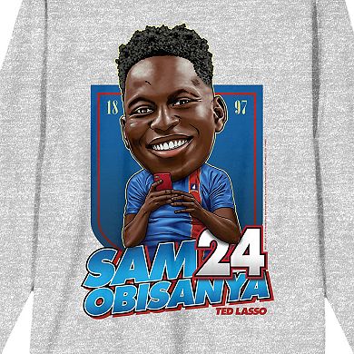 Men's Ted Lasso Sam Obisanya #24 Long Sleeve Graphic Tee