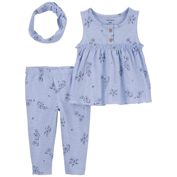 Baby Girl Carter's 3-Piece Floral Little Outfit Set