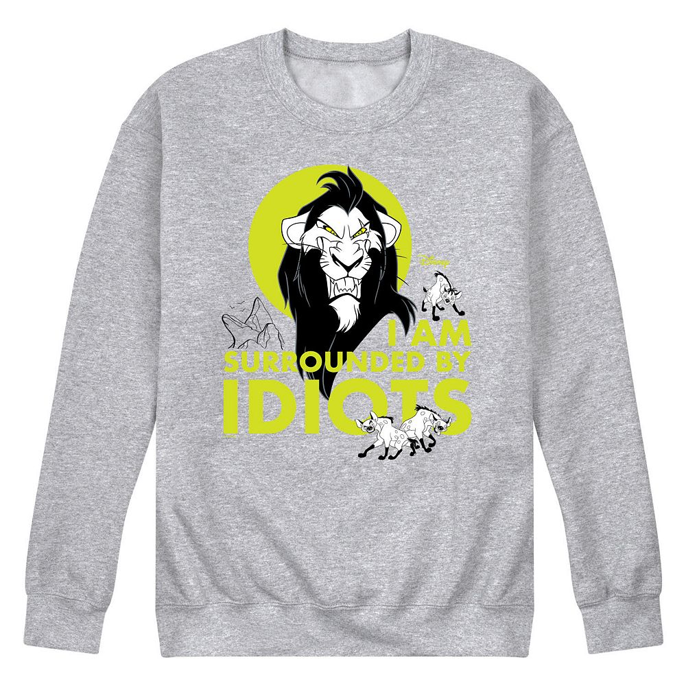 Disney's Villains Men's Surrounded By Idiots Long Sleeve Graphic Tee