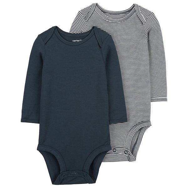 Baby Boy Carter's 2-Pack PurelySoft Long Sleeve Bodysuits
