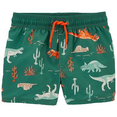 Toddler Boy Carter's "Roar-Some" Rash Guard Top & Shorts Swim Set