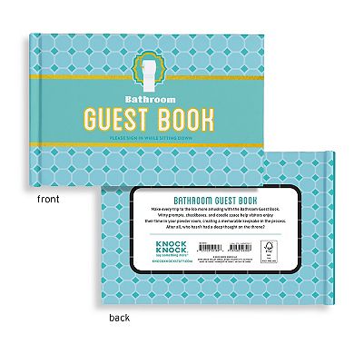 Knock Knock Bathroom Guestbook