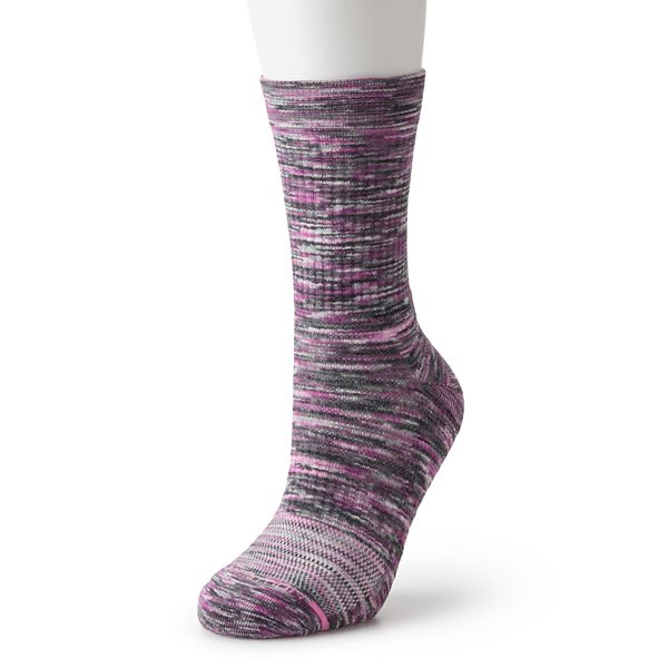 Women's Dr. Motion Space Dye Crew Compression Socks