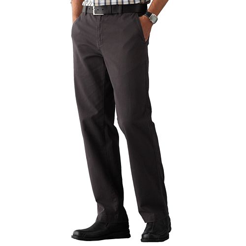 Mens Sonoma Goods For Life™ Twill Straight Fit Flat Front Pants