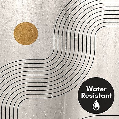 Americanflat Boho Geometric Lines Shower Curtain