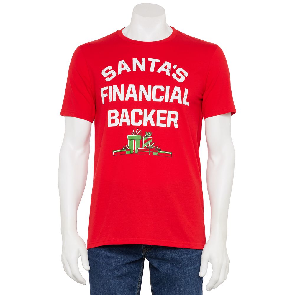 Men's Santa's Financial Backer Graphic Tee