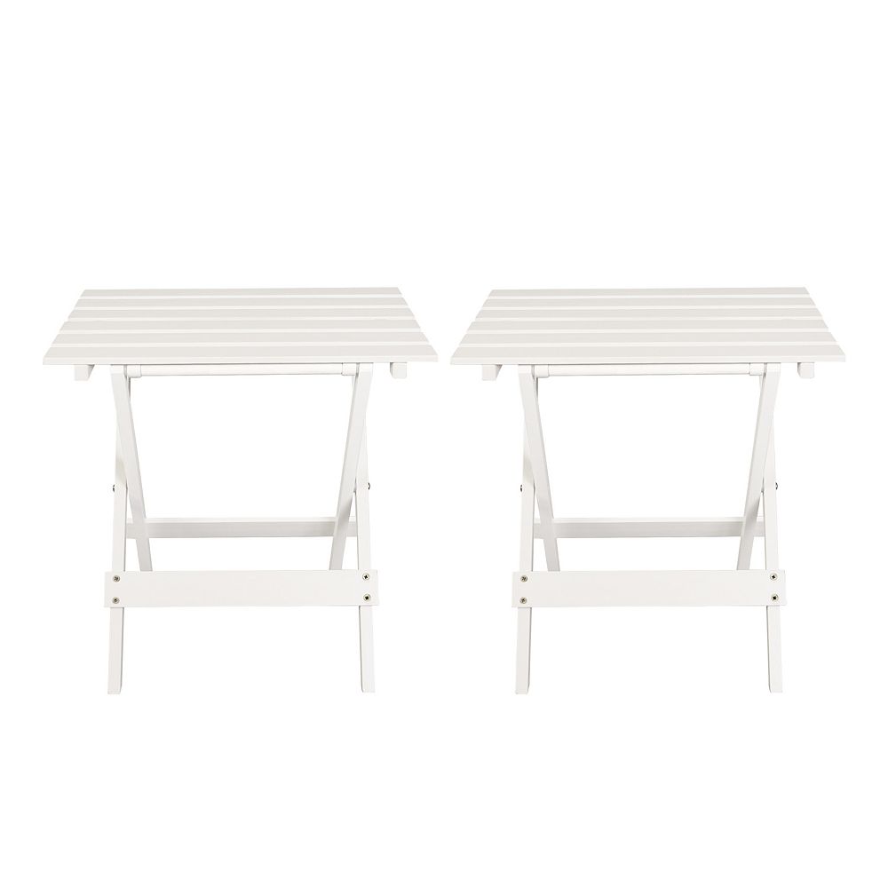 Casual Home Portable Folding Side Table 2-piece Set