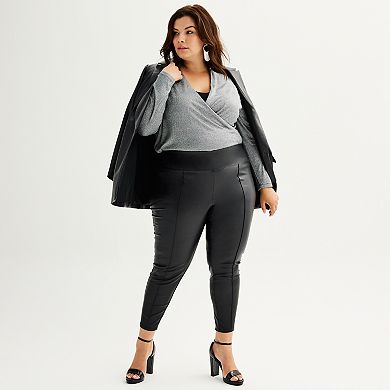 Plus Size Nine West Wrap Top