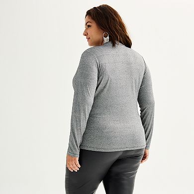 Plus Size Nine West Wrap Top