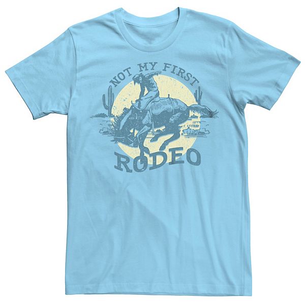 Men's Not My First Rodeo Cowboy Desert Graphic Tee