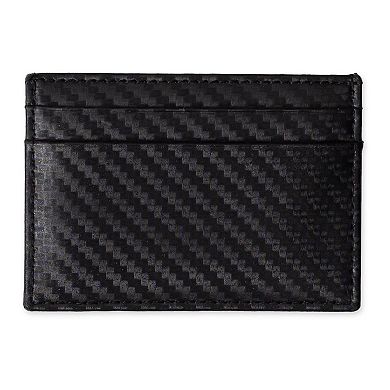 Men's Exact Fit Carbon Fiber RFID-Blocking Card Case Wallet with ...