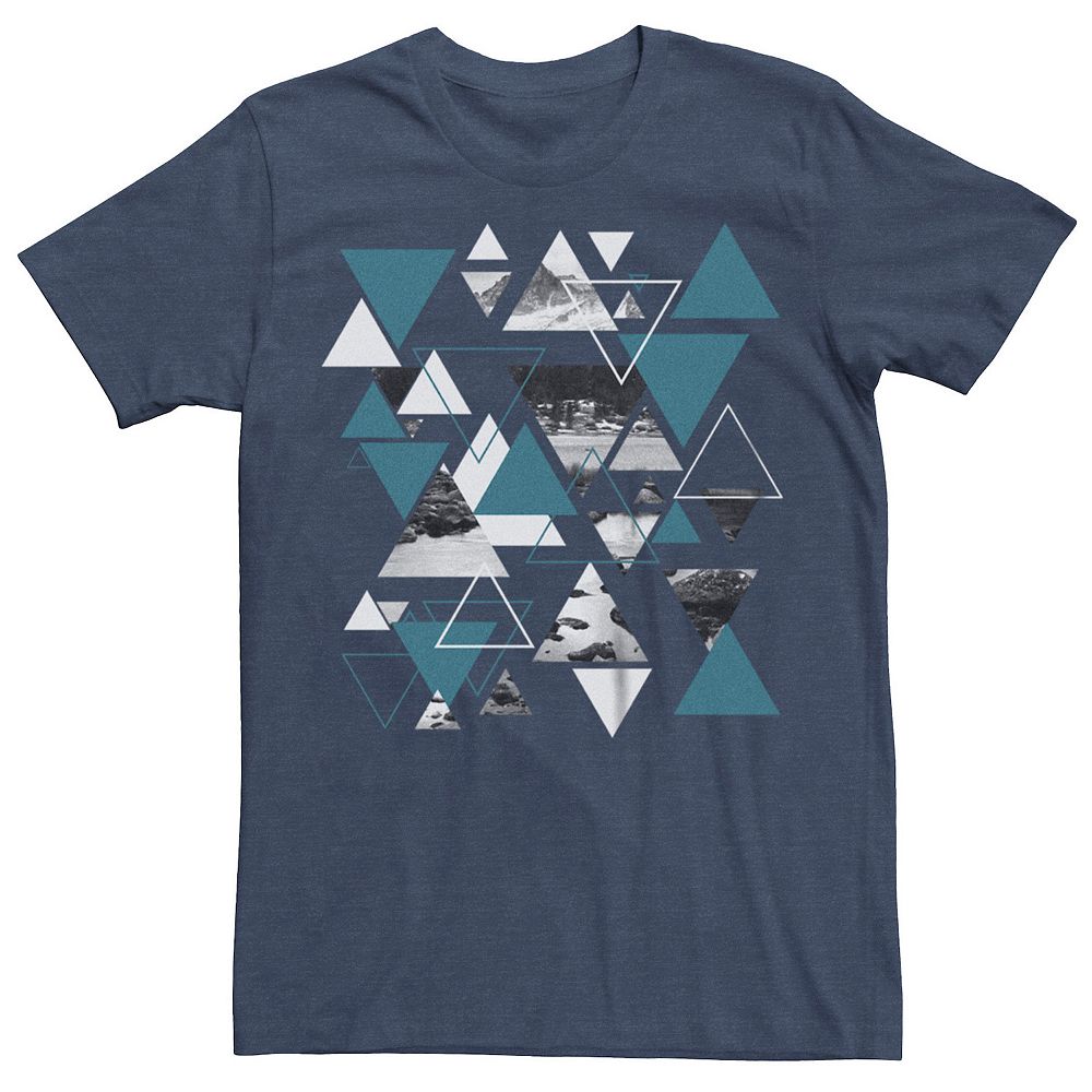 Men's Abstract City Triangles Graphic Tee