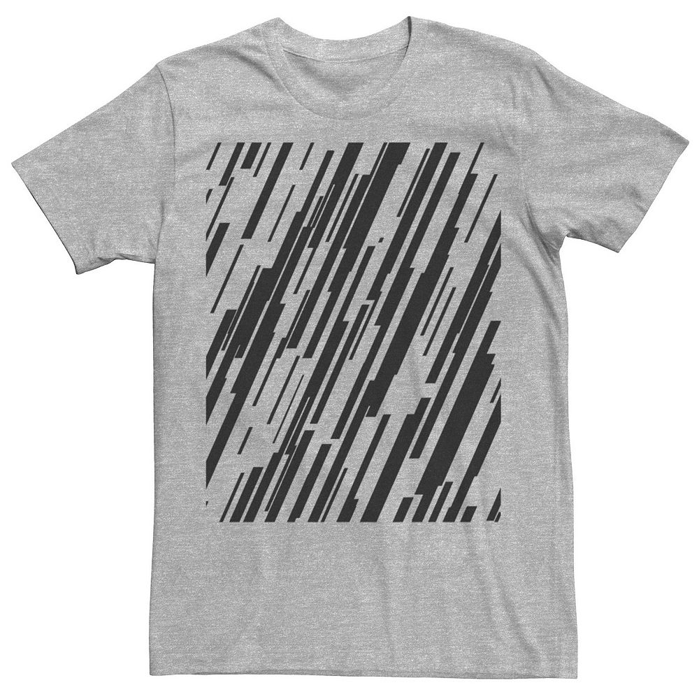Men's Abstract Lines Box Graphic Tee